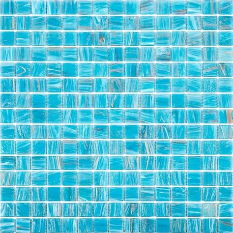 Apollo Tile Celestial Glossy Columbia Blue 12 In X 12 In Glass Mosaic