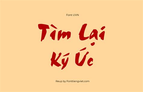 Font Việt Hóa Uvn Thang Vu