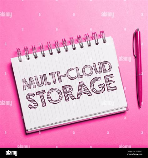 Sign Displaying Multi Cloud Storage Internet Concept Use Of Multiple