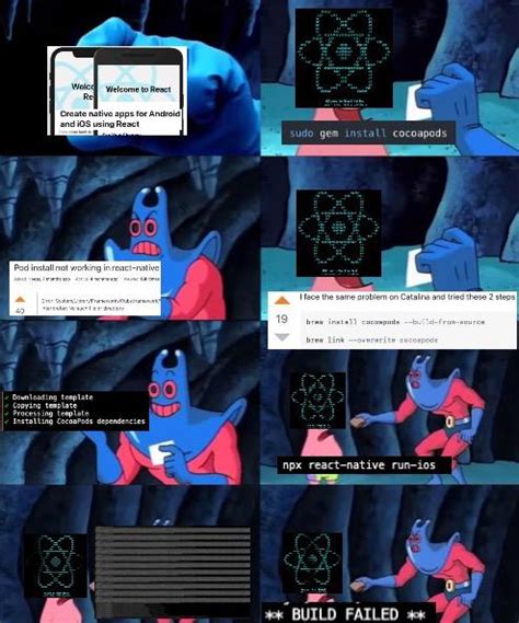 Working With React Native Be Like R ProgrammerHumor