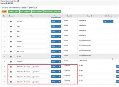 Column Options Ondatasuite Knowledgebase