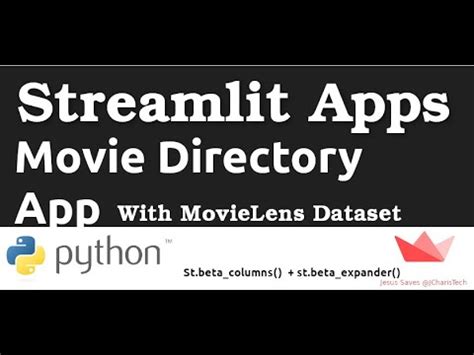Building A Simple Movies Directory App With Streamlit Using Side By Side Layout Pandas