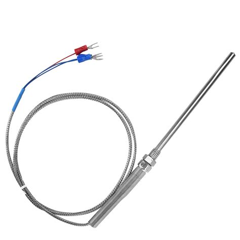M8 Thread Pt100 Platinum Resistor Thermocouple 100mm Probe Temperature