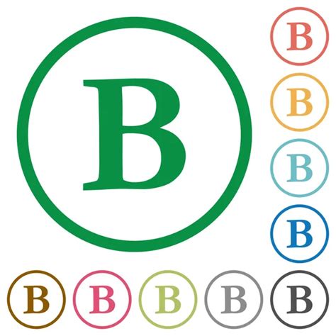 Flat Bold Font Type Icons Stock Vector By ©renegadehomie 125923812