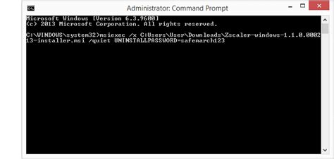 Uninstalling Zscaler Client Connector Zscaler