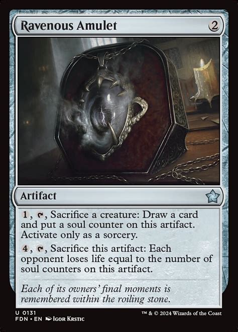 Ravenous Amulet · Foundations Fdn 131 · Scryfall Magic The