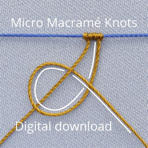 Micro Macrame Knots And Practical Applications Pdf Guide Etsy