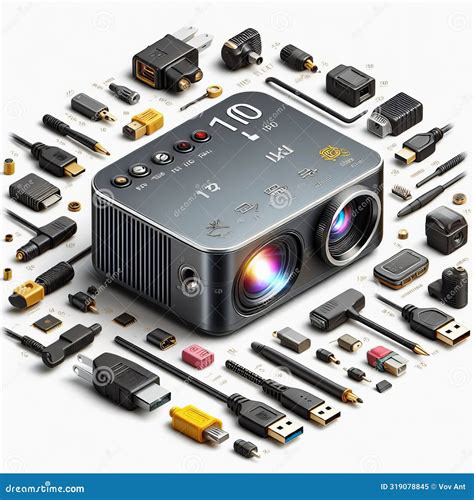 Pico Projector With A Flat Body And Plug And Play Connectivit Royalty