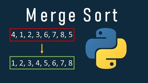 Merge Sort In Python Explained With Example And Code YouTube