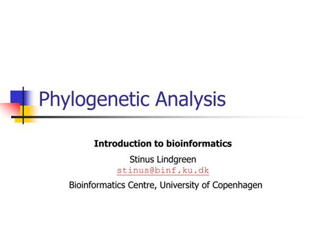 PPT Phylogenetic Analysis PowerPoint Presentation Free Download ID