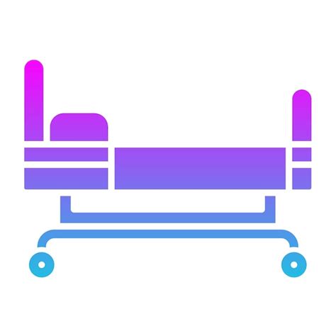 Premium Vector A Purple And Purple Hospital Bed With A Purple And