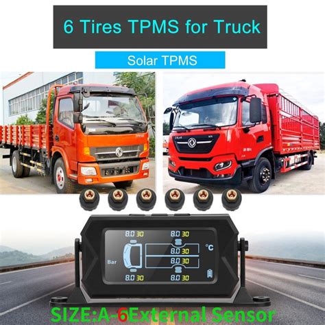 Size A B Tpms 6 Wheel Light Truck Tire Pressure Monitor Tire Pressure Monitoring System