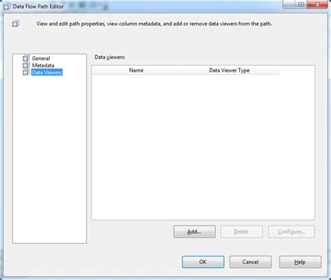 SQL Server Integration Services SSIS Data Viewers Histogram In SSIS