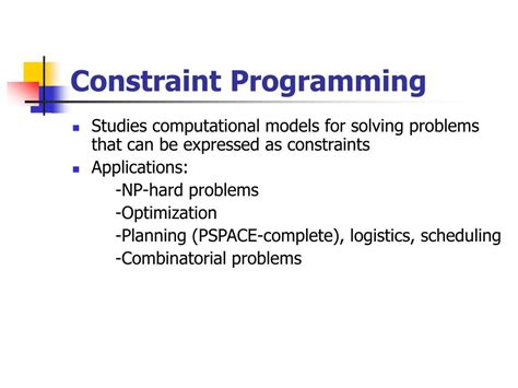 Ppt Answer Set Programming Vs Csp Power Of Constraint Propagation Compared Powerpoint