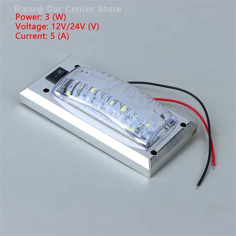 Jual Led 12v 24v Panel Light Car Interior Reading Lamp High Brightness