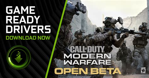 Game Ready Driver For The Call Of Duty Modern Warfare PC Open Beta