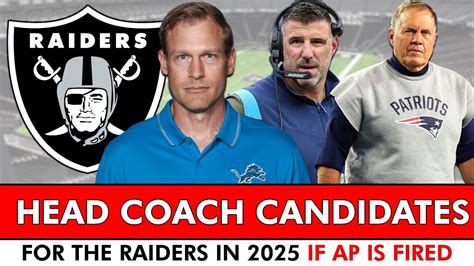 Nfl Head Coach Candidates In 2025 For The Raiders If Las Vegas Fires