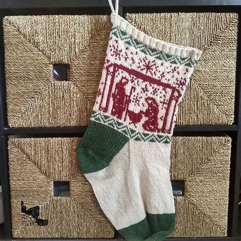 Manger Scene Stocking Pattern By Julia Schwartz The Nativity Story