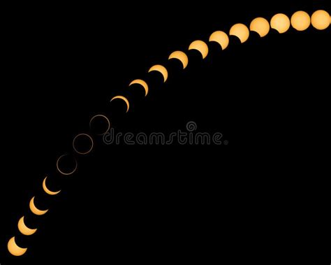 Sequence Of An Anular Eclipse Stock Image Image Of Ocean Planet
