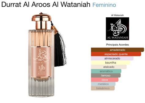 Perfume Árabe Feminino Durrat Al Aroos Al Wataniah Eau De Parfum De