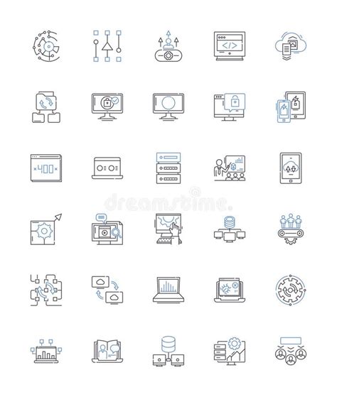 Colección De Iconos De Línea De Símbolos En Línea Iconos De Mojis Símbolos Emoticonos Teclado