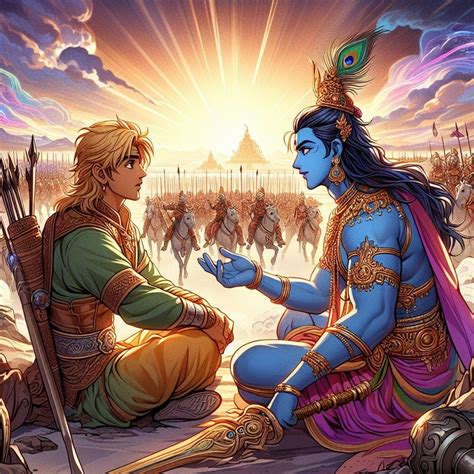 Shri Krishna And Arjun Rindianartai