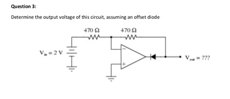 Solved Determine The Output Voltage Of This Circuit Chegg