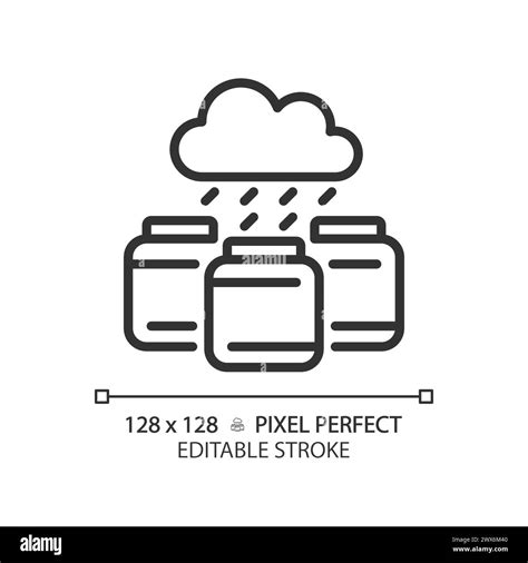 Rainwater Harvesting Linear Icon Stock Vector Image And Art Alamy