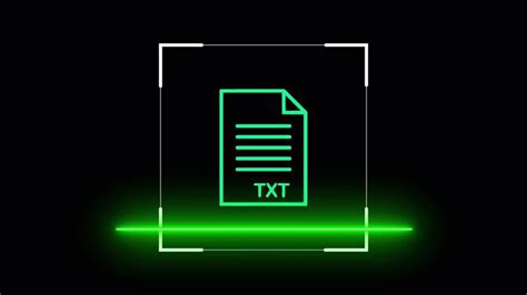 Txt File Scanning On Black Background 50697582 Stock Video At Vecteezy
