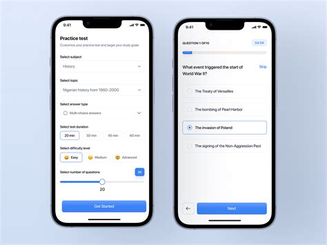 Take A Test Test Questions Screen By Tonnie On Dribbble