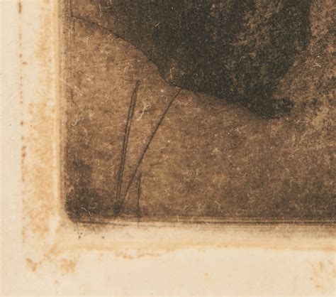 Lot 528 Kathe Kollwitz Etching Frauenkopf Case Auctions