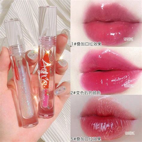 Mirror Watery Crystal Jelly Lip Gloss Soft Transparent Glass Shiny Lip ...