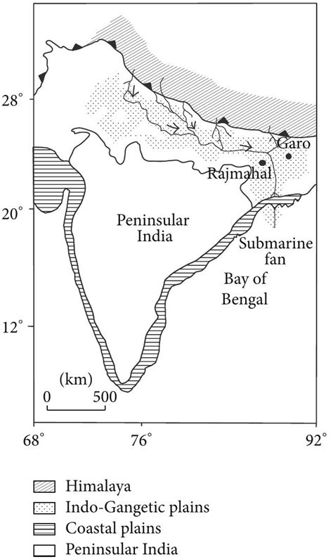 Schematic Map Showing The Proposed Paleogeographic Set Up