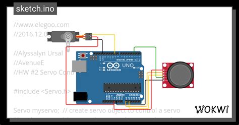 Servojoystick Wokwi Esp32 Stm32 Arduino Simulator
