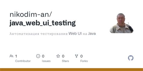 Github Nikodim Anjavawebuitesting Автоматизация тестирования Web