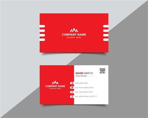 Premium Vector Vector Minimalist Business Card Template