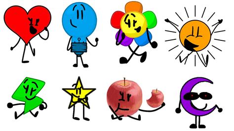 Bfdi Fied Smiling Critters By Bfaatciscool34 On Deviantart