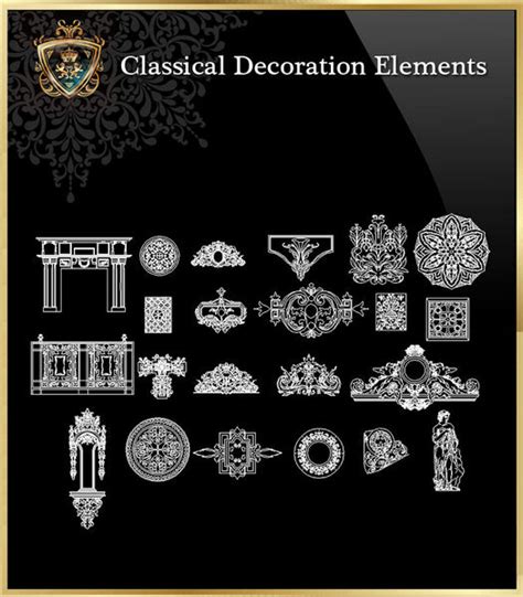 Free Classical Decoration Blocks V 8 Cad Design Free Cad Blocks