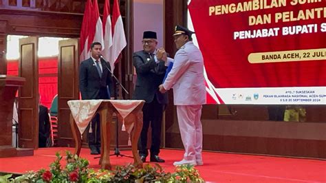 Teuku Reza Fahlevi Resmi Dilantik Sebagai Penjabat Bupati Simeulue Id