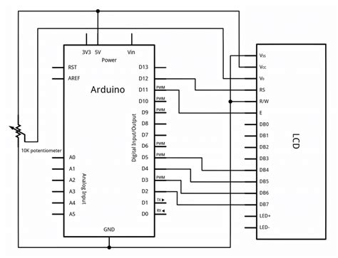 I2c Lcd Arduino Pinout