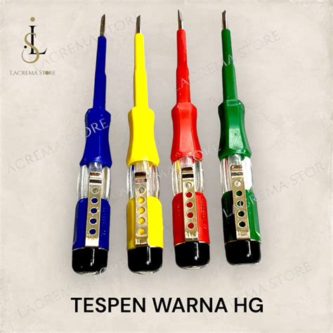 Jual Tespen Listrik Warna Warni Obeng Tespen Shopee Indonesia
