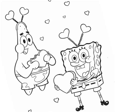 عکس نقاشی باب اسفنجی بدون رنگ مینویسم