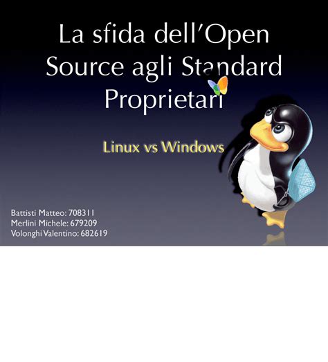Caso Linux Vs Windows Open Source E Standard Proprietari Docsity