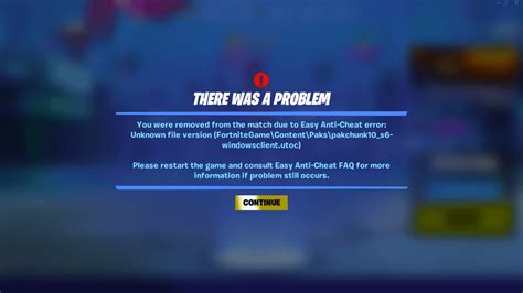 Anti Cheat Issue Rfortnitebr