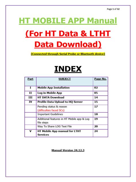 Ht Mobile App Manual Final Ver12 24 3 Pdf Usb Mobile App
