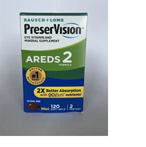 Preservision Areds 2 Formula 120 Mini Soft Gels Exp 10 2026 Eye Vitamin Ebay