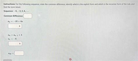 Solved Instructions For The Following Sequence State The Common