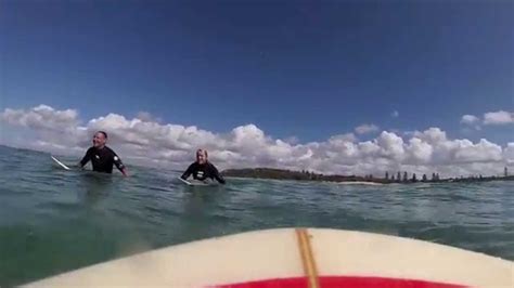 Surfing Redhead Beach Australia With Go Pro Footage Youtube