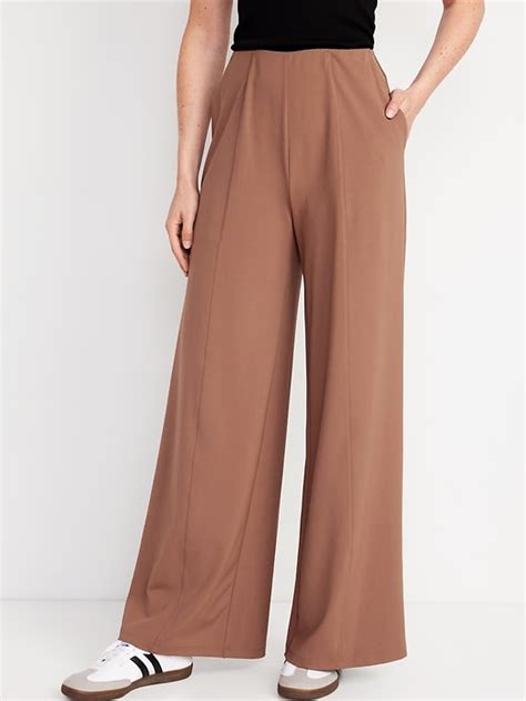 High Waisted Powersoft Wide Leg Pants Old Navy