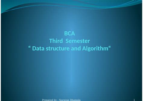 Unit 2 Stack D S A Bca Third Semester “ Data Structure And